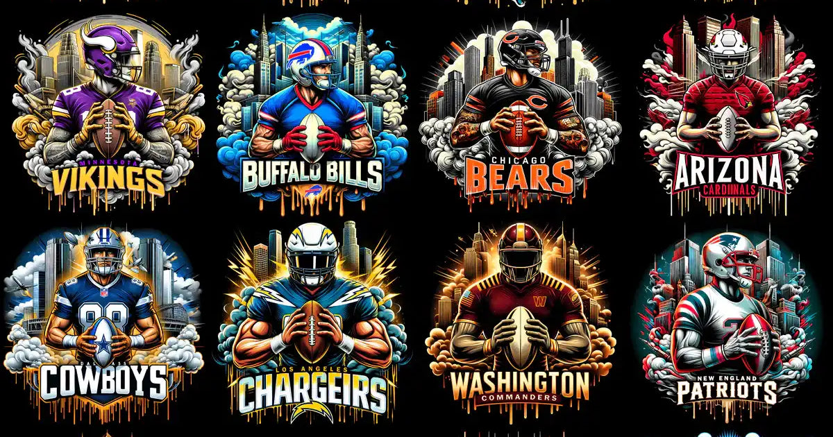 32 Football Teams Player Designs Bundle PNG – DESIGNSPACKS
