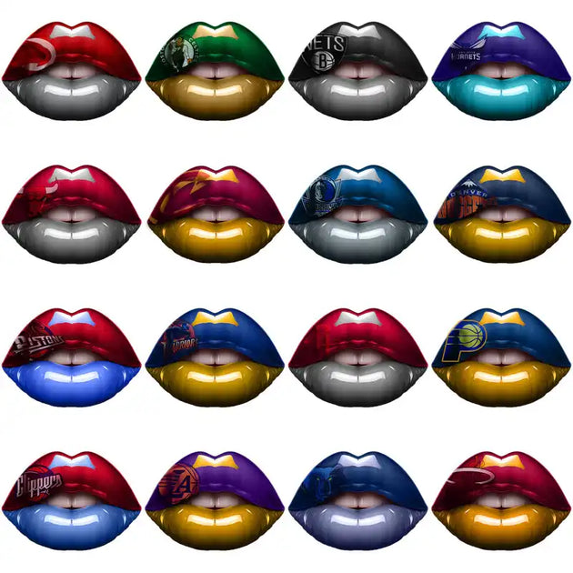 30 Basketball Teams Team Lips Designs Bundle PNG