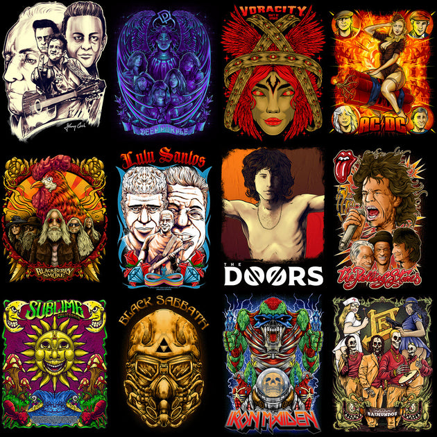 220 Rock Heavy Metal V7 Designs Bundle PNG