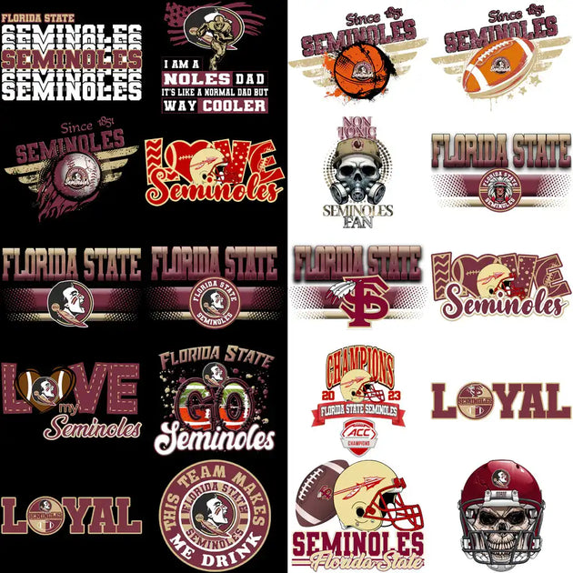 98 Florida State Seminoles Designs Bundle PNG