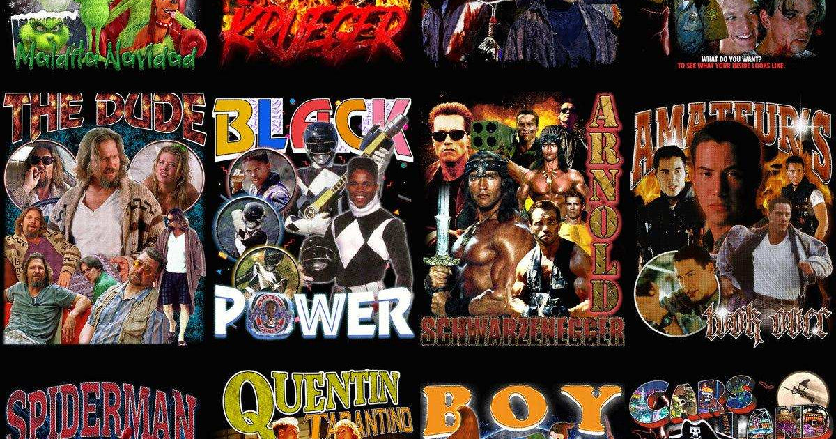 29 Popular Movies Bootleg Halftone Designs Bundle PNG – DESIGNSPACKS