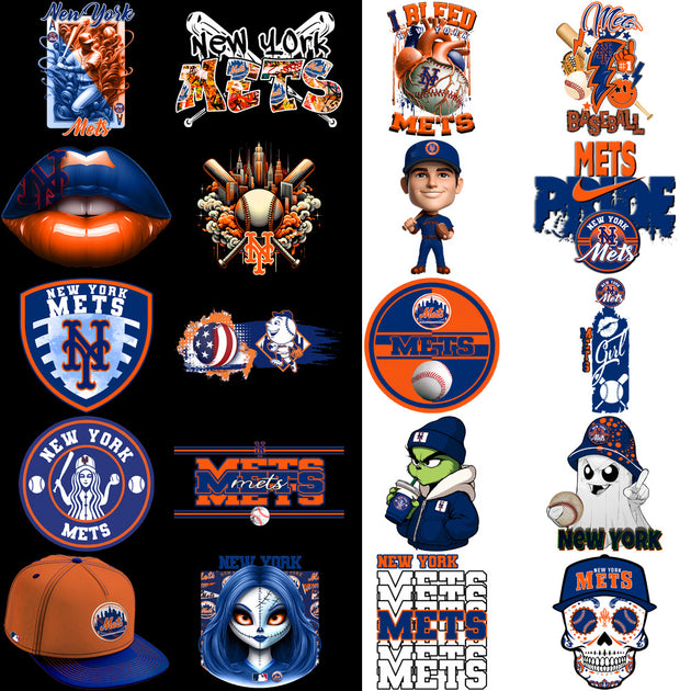 64 New York Mets Baseball Designs Bundle PNG