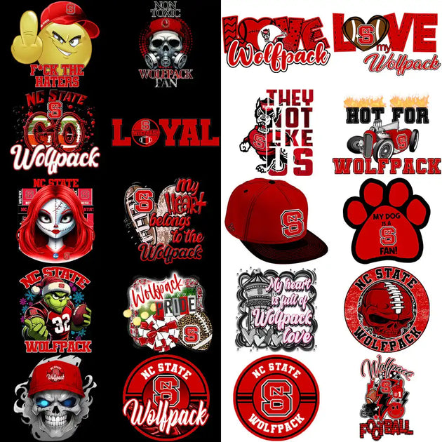 35 NC State Wolfpack Designs Bundle PNG – DESIGNSPACKS