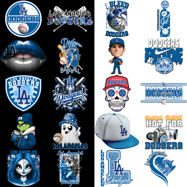 59 Los Angeles Dodgers Baseball Designs Bundle PNG