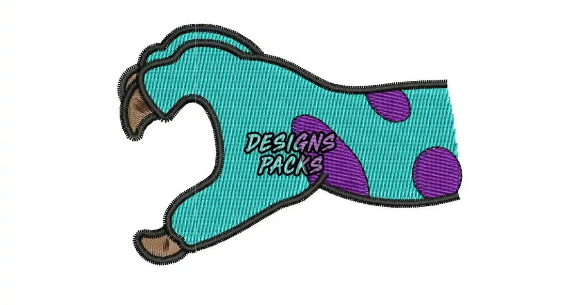 Sulley Hand Embroidery Design – DESIGNSPACKS