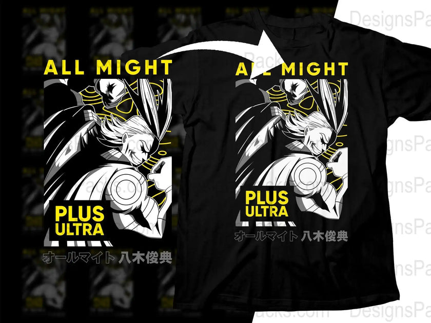 Plus Ultra All might My Hero Academia Png Digital Download