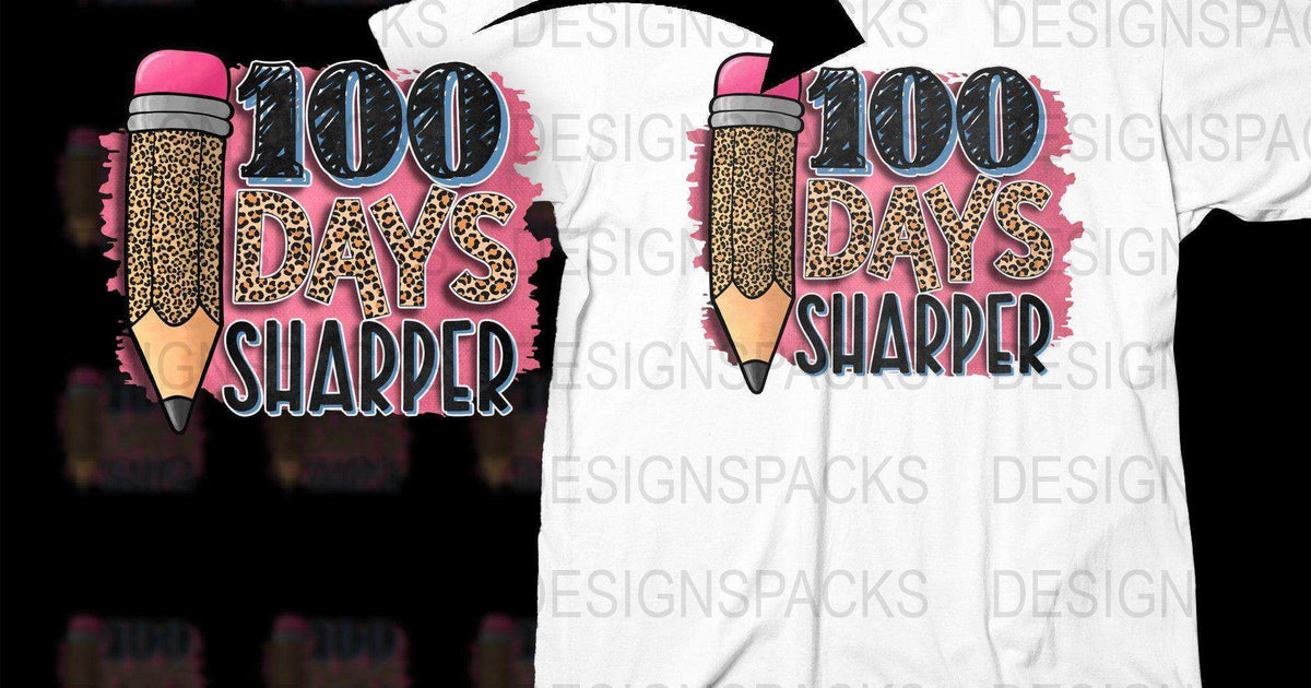 100 Days Sharper Png Digital Download for School Celebrations ...