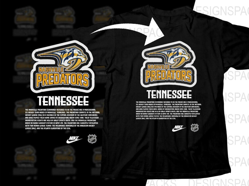 Nashville Predators Official NHL Team Logo Png Digital Download