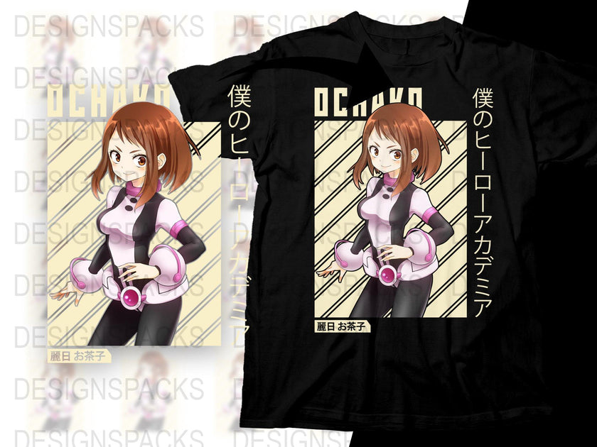 My Hero Academia Ochako Uraraka Anime Png Digital Download