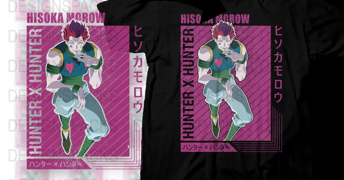 Hunter X Hunter Hisoka Morow Anime Graphic Png Digital Download ...