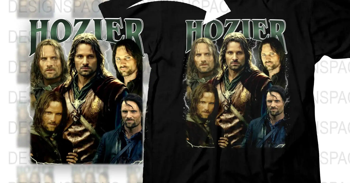 Hozier with Aragorn faces Inspired Bootleg Design Png Digital Download ...