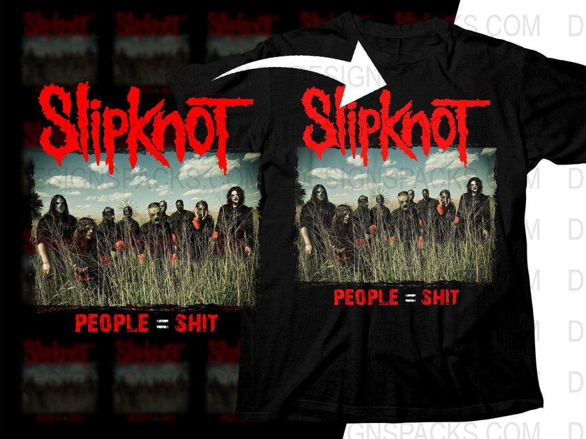 Slipknot People Shit Album Cover Art Rock Png Halftone Digital Downloa