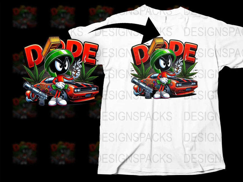 Dope Cartoon Character Weed 420 Design Png Digital Download
