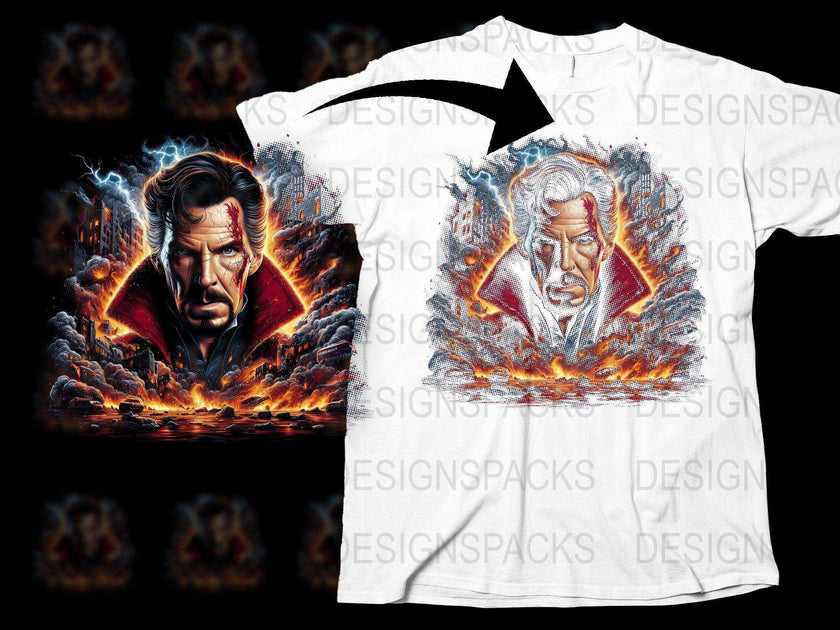 Magneto Epic Power Display Detailed Fan Art Png Digital Download