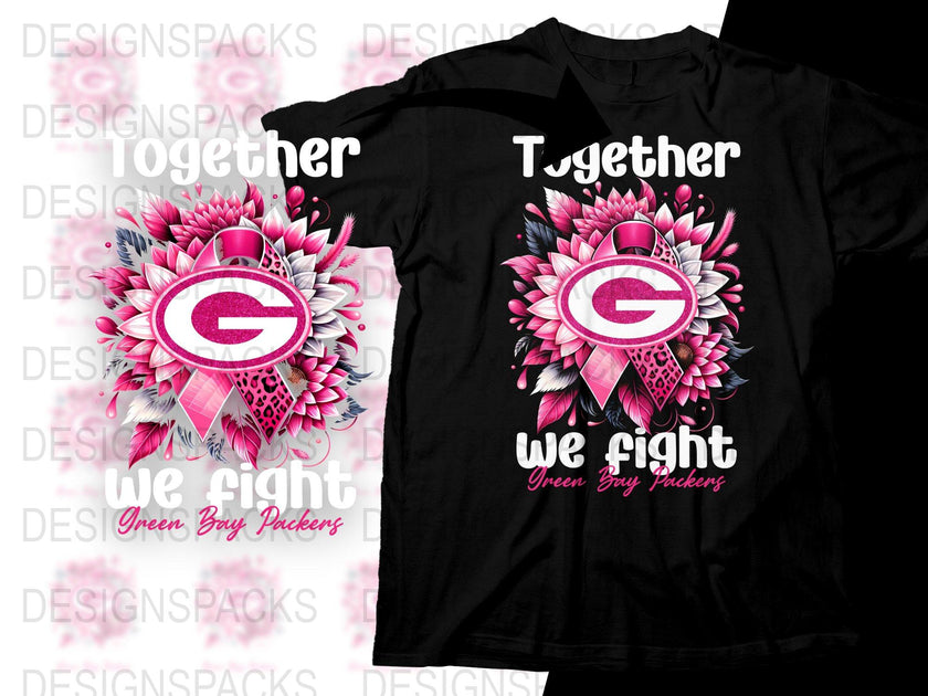 Breast Cancer Awareness Green Bay Packers Png Digital Download