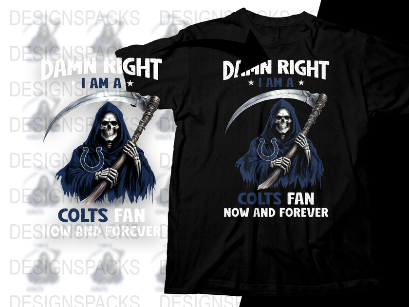 Grim Reaper Football Indianapolis Colts Png Digital Download