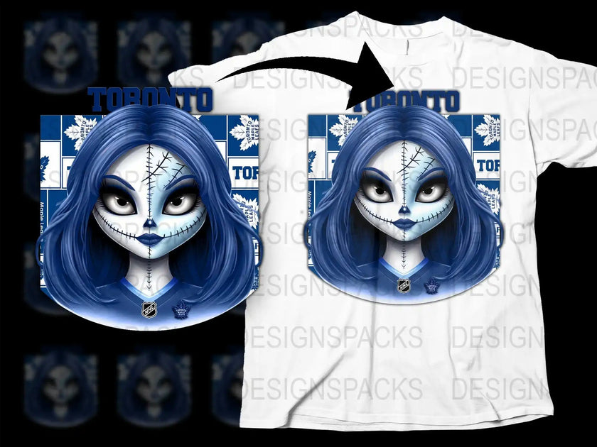Toronto Maple Leafs Blue Character Art Png Digital Download