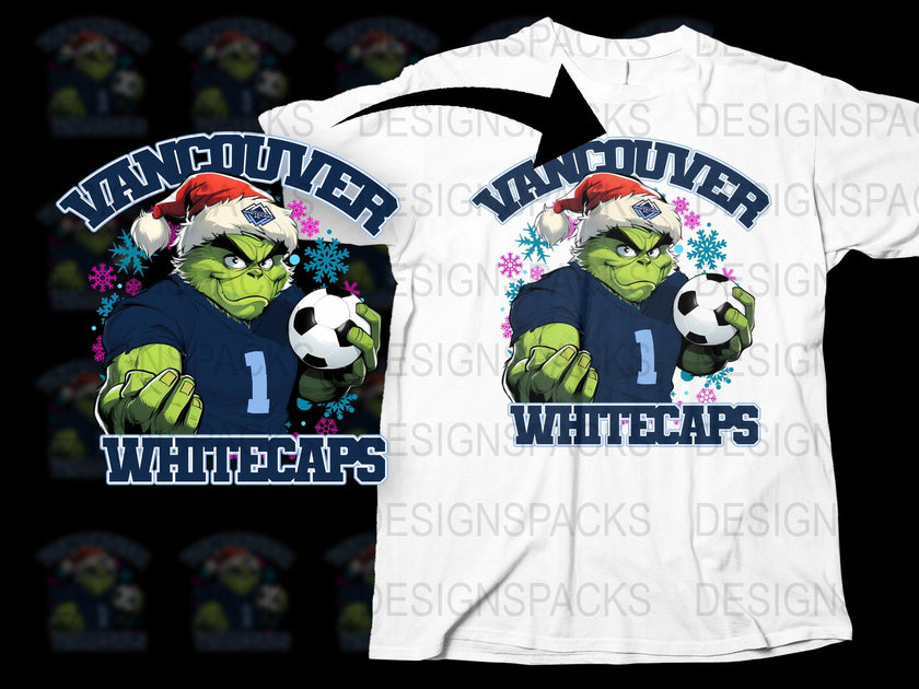 Vancouver Whitecaps Grinch Soccer Fan Art Png Digital Download