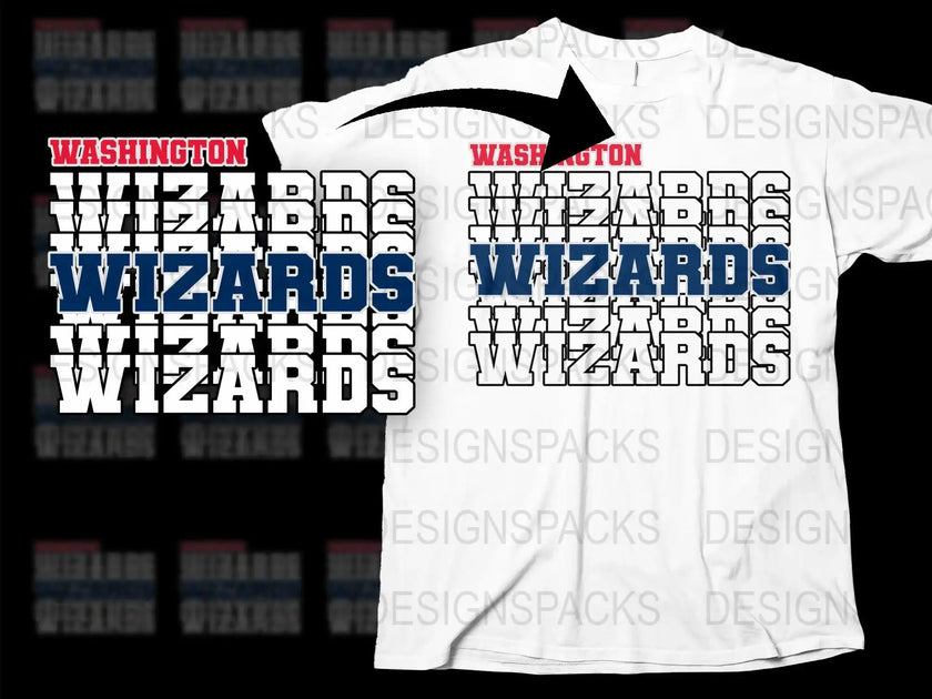 Washington Wizards NBA Baskeball Png Digital Download