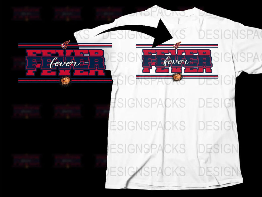 Indiana Fever Basketball Team Graphic Png Digital Download