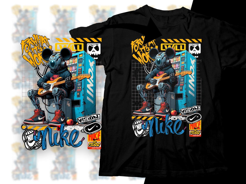 Unique Robot Playing Guitar Vending Machine Png Digital Download