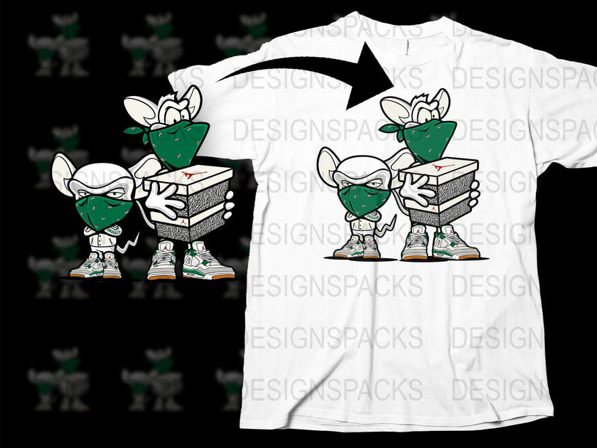 Sneaky Characters with Sneakers Graphic Streetwear Png Digital Downloa