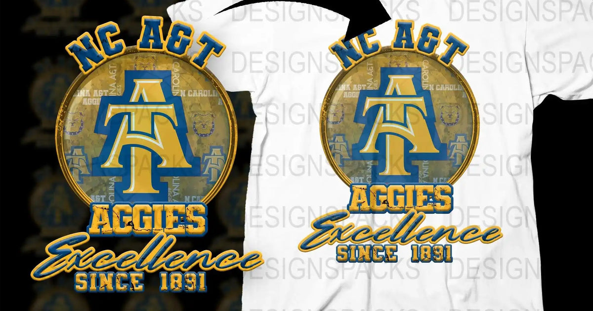 NC A&T Aggies Excellence Since 1891 Png Digital Download – DESIGNSPACKS
