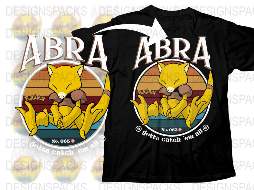 Retro Abra Design No. 063 Vintage Style Png Digital Download