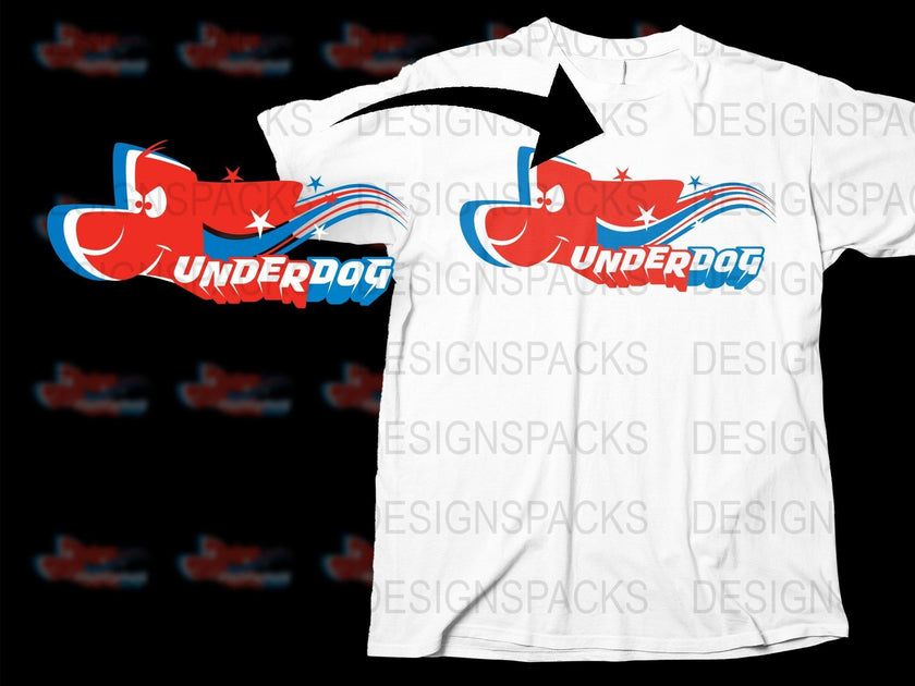 Cool Underdog Animated Retro Graphic Design Png Digital Download