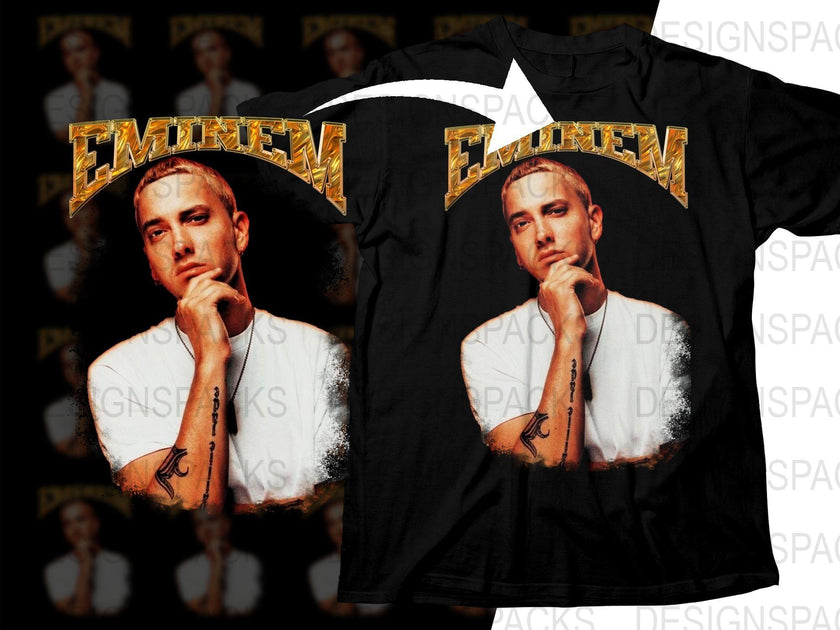 Bold Graphic Eminem Design with Artistic Touch Png Digital Download