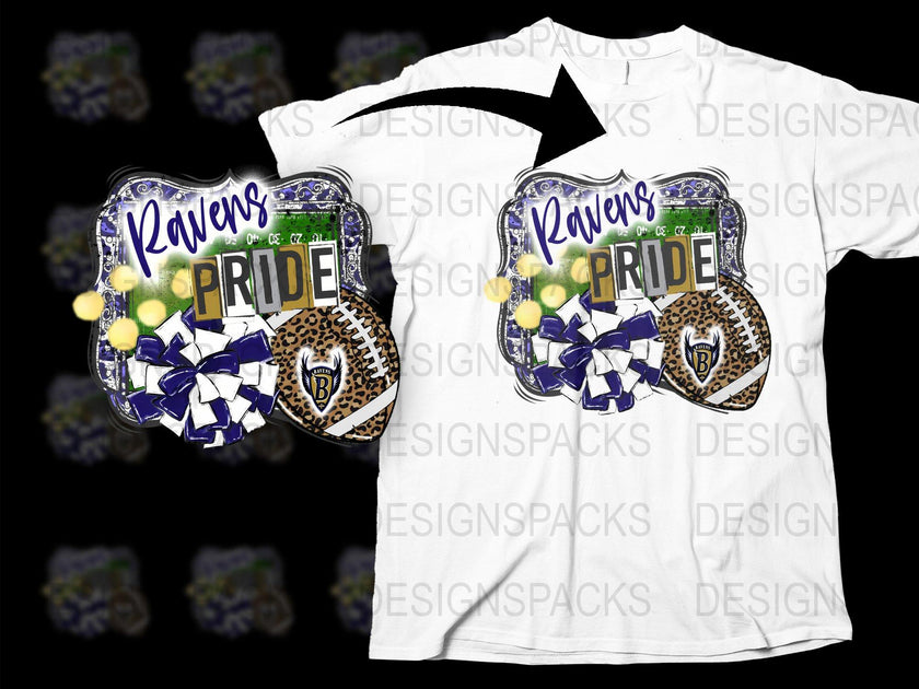 Ravens Pride Graphic Design Png Digital Download