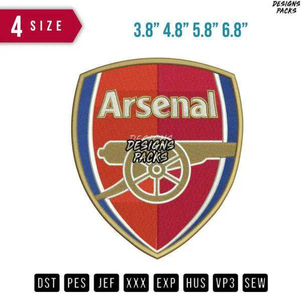 Arsenal Logo Embroidery Design – DESIGNSPACKS