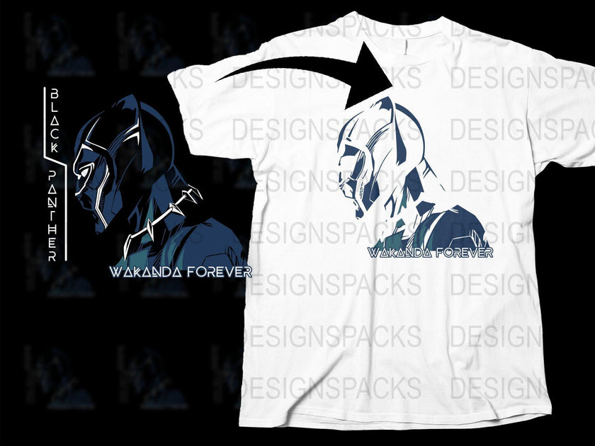 Wakanda Forever Design Graphic Art Png Digital Download