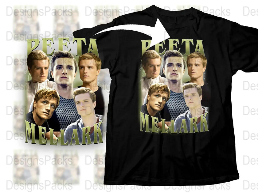 Peeta Mellark Portrait Bootleg Themed Graphic Bootleg Png Digital Down