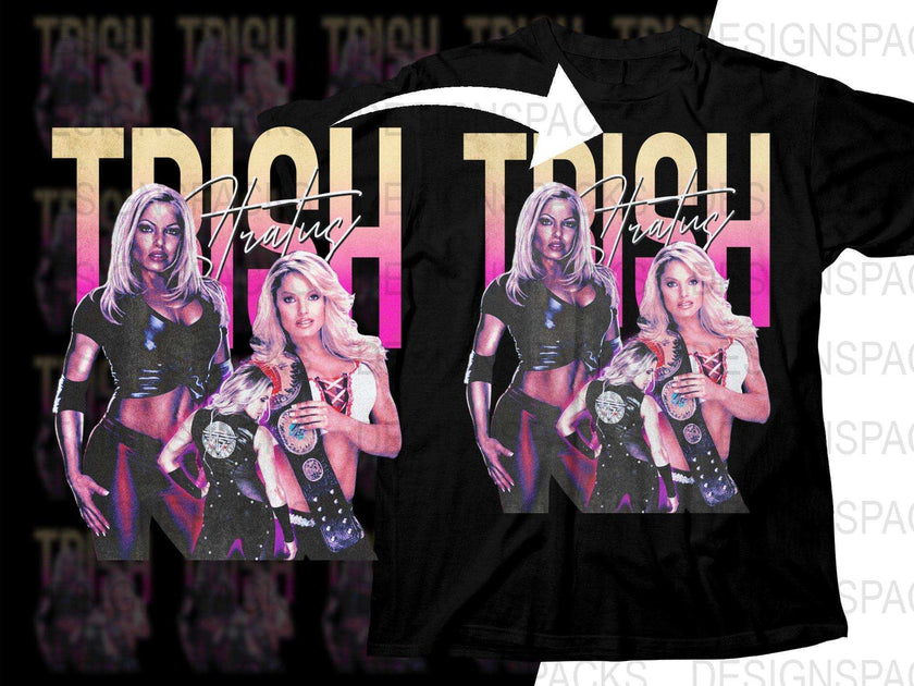 Trish Stratus Tribute Graphic Wrestling Divas Png Digital Download
