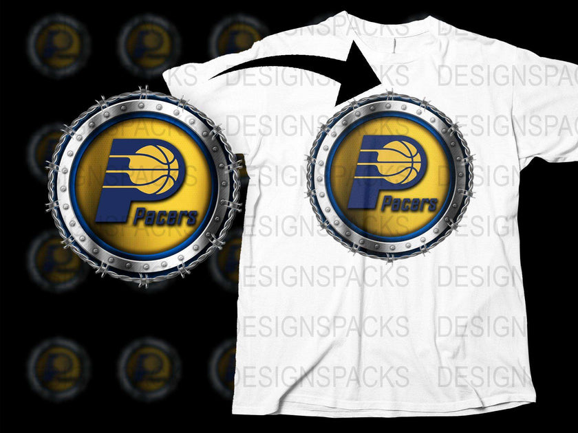 Indiana Pacers Logo Graphic Design Png Digital Download