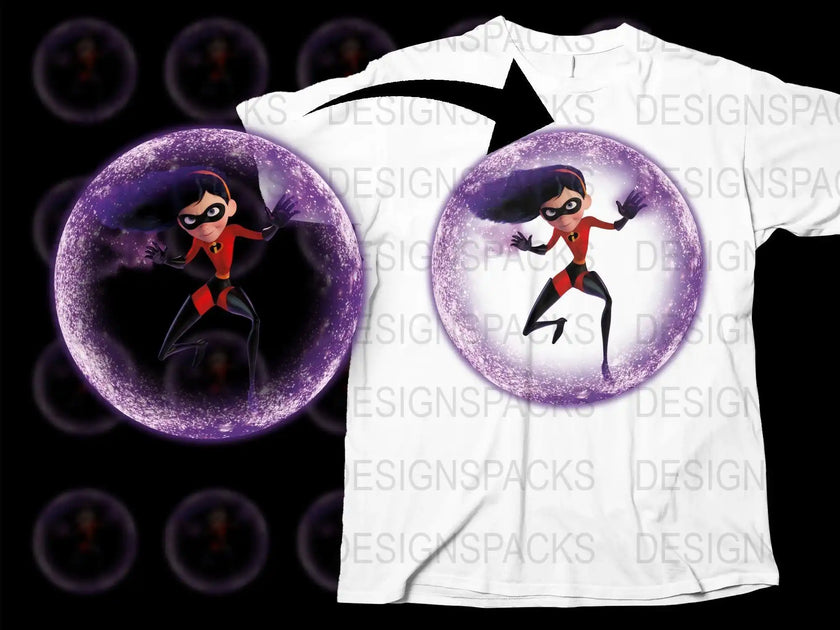 The Incredibles Violet Parr Action Pose Kids Png Digital Download