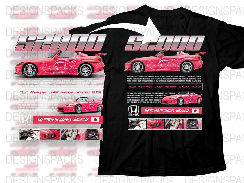 Fast and Furious Inspired S2000 Png Digital Download