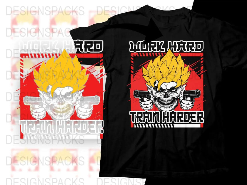 Bold Super Saiyan Goku Power Pose Anime Png Digital Download