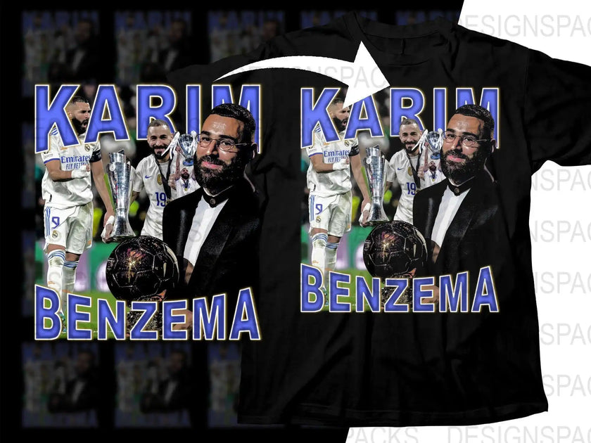 Celebrating Great Moments with Style Karim Benzema Soccer Png Digital