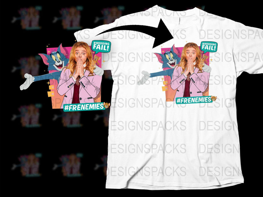 Fun Wedding Fail Frenemies Png Digital Download for Cartoon Lovers