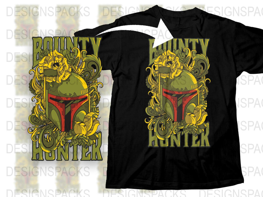 Bounty Hunter Graphic Design Mandalorian Png Digital Download
