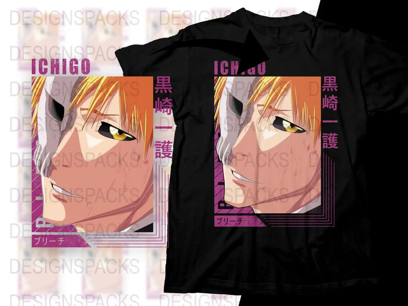 Cool Anime Ichigo Hollow Mask Graphic Png Digital Download
