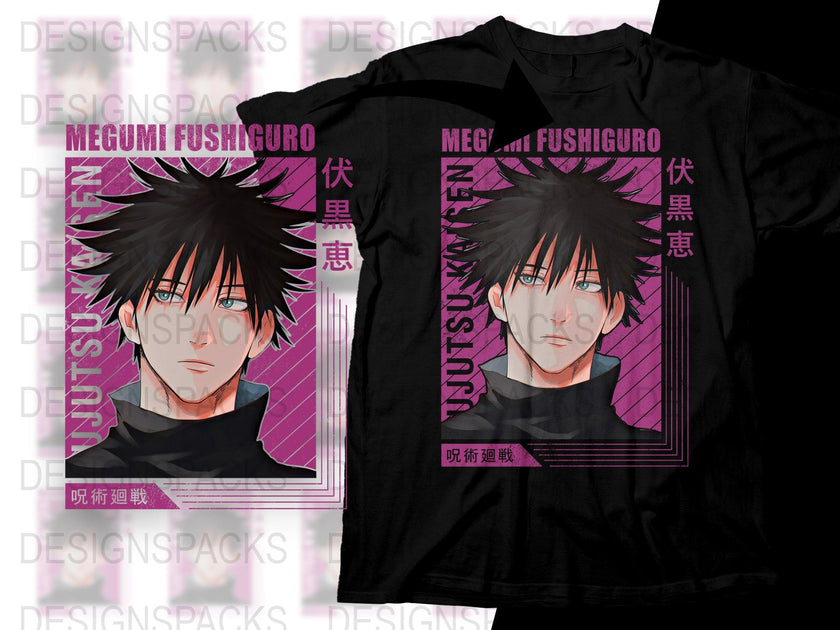 Megumi Fushiguro Anime Graphic Png Digital Download