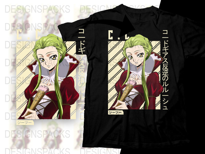 Code Geass C.C. Classic Artwork Anime Png Digital Download
