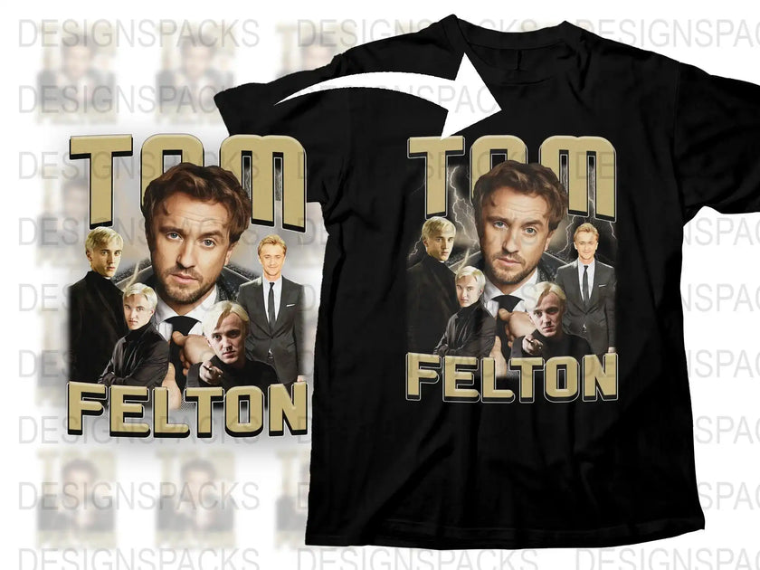 Tom Felton In This Fantastic Design Style Png Digital Download