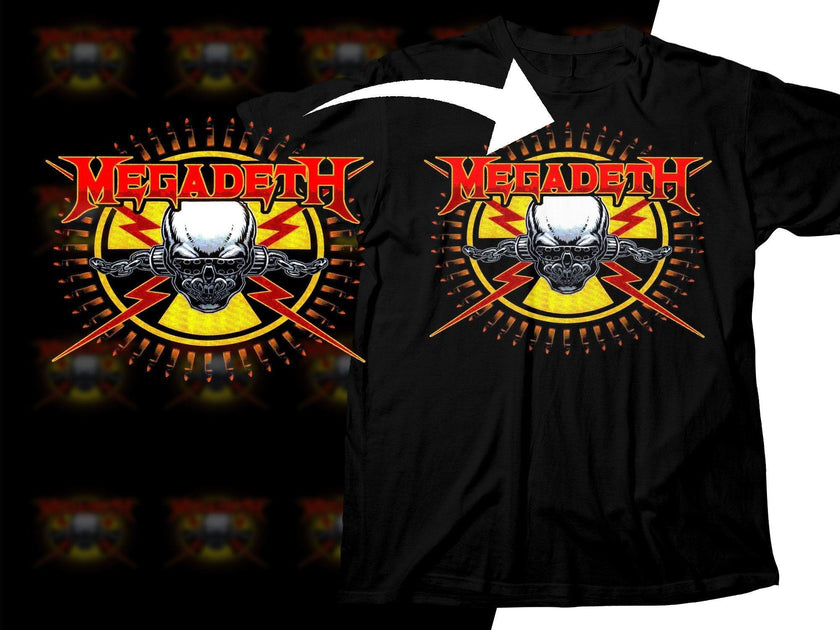 Unique Design Featuring Megadeth Band Logo Png Halftone Digital Downlo