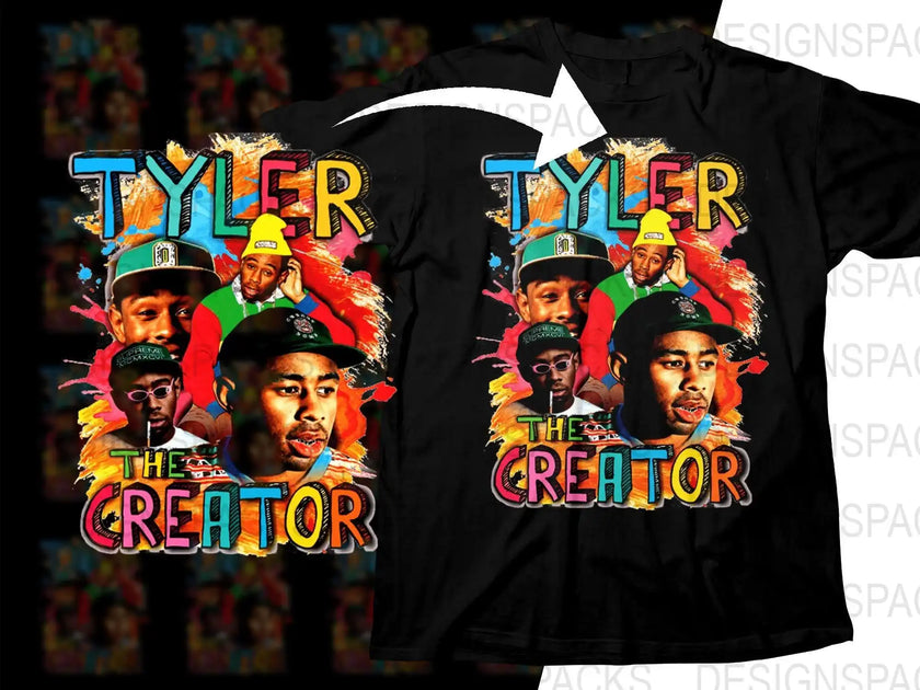 Colorful Tyler The Creator Themed Graphic Png Digital Download