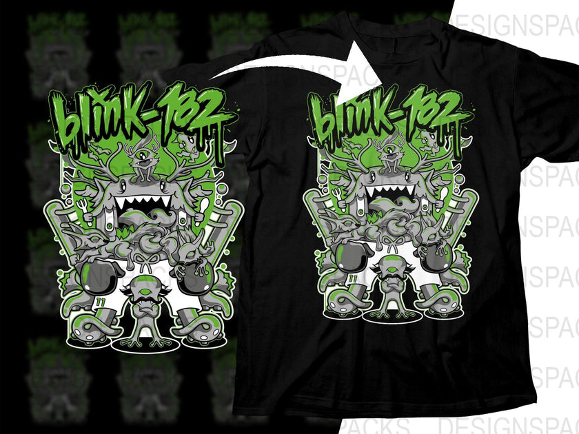 Blink-182 Monster Rock Band Design Graphic Png Design Digital Download