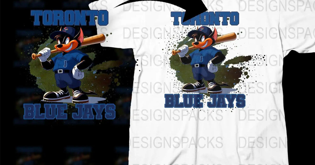 Toronto Blue Jays Cartoon Character Print Png Digital Download ...